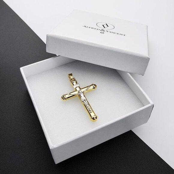 Alfred & Vincent | Accessories | Jesus Inri Crucifix Catholic Christian ...
